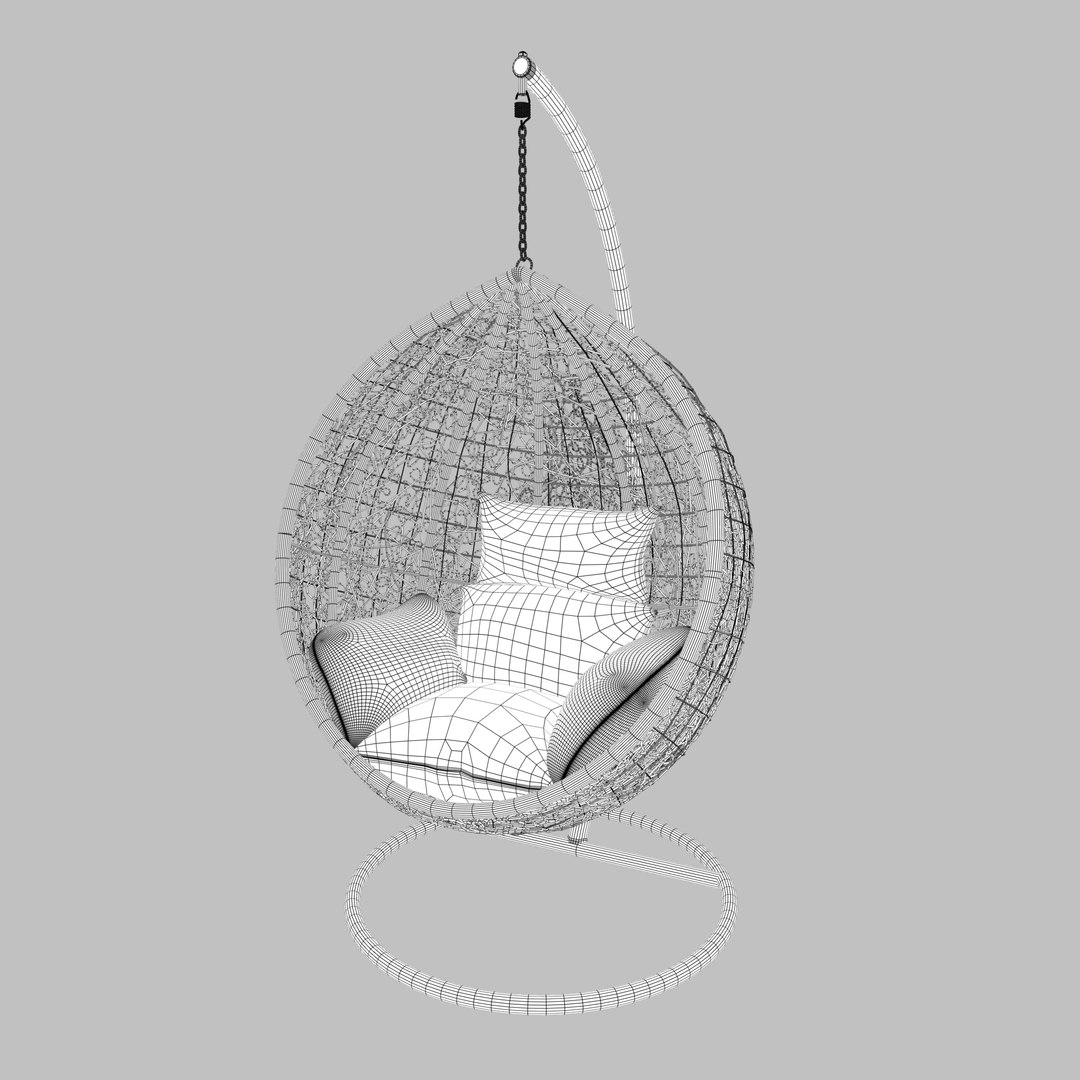 3D swing chair model - TurboSquid 2149130