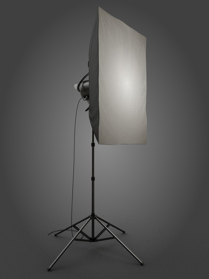 3d Model Hd Studio Spotlight Softbox