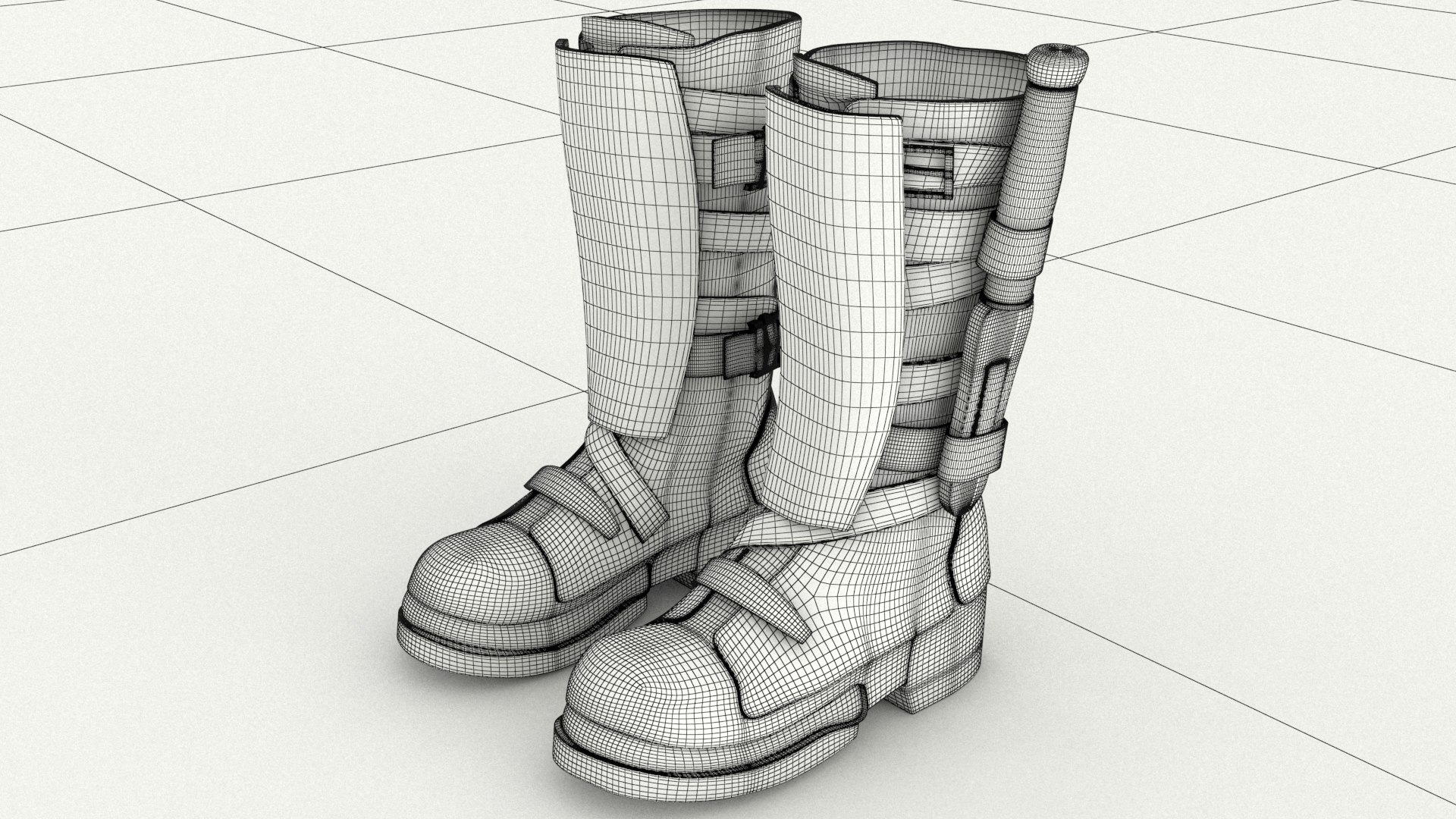 3D Laos Game Military Boot Model - TurboSquid 2015940