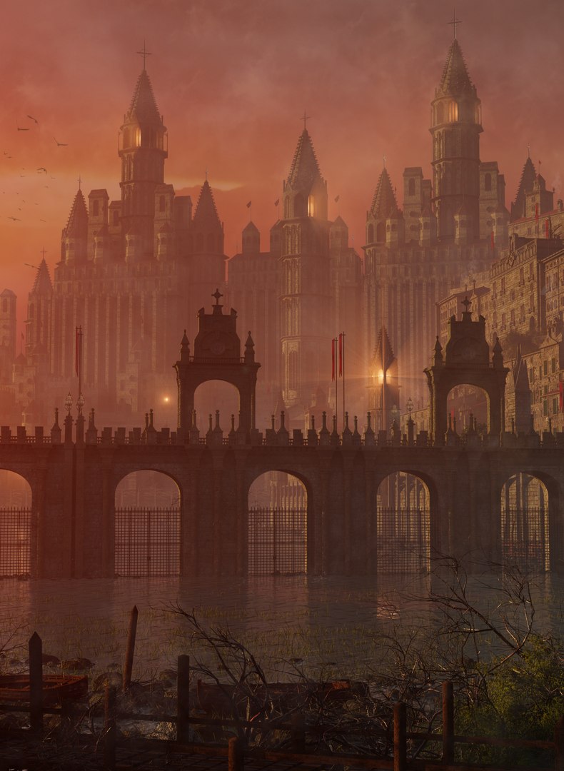 Ancient City Town Environment 3D model - TurboSquid 2041478