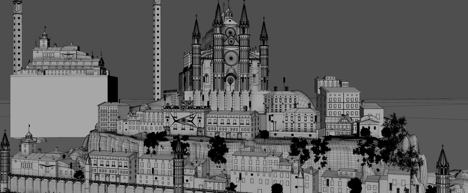 Ancient City Town Environment 3D model - TurboSquid 2041478