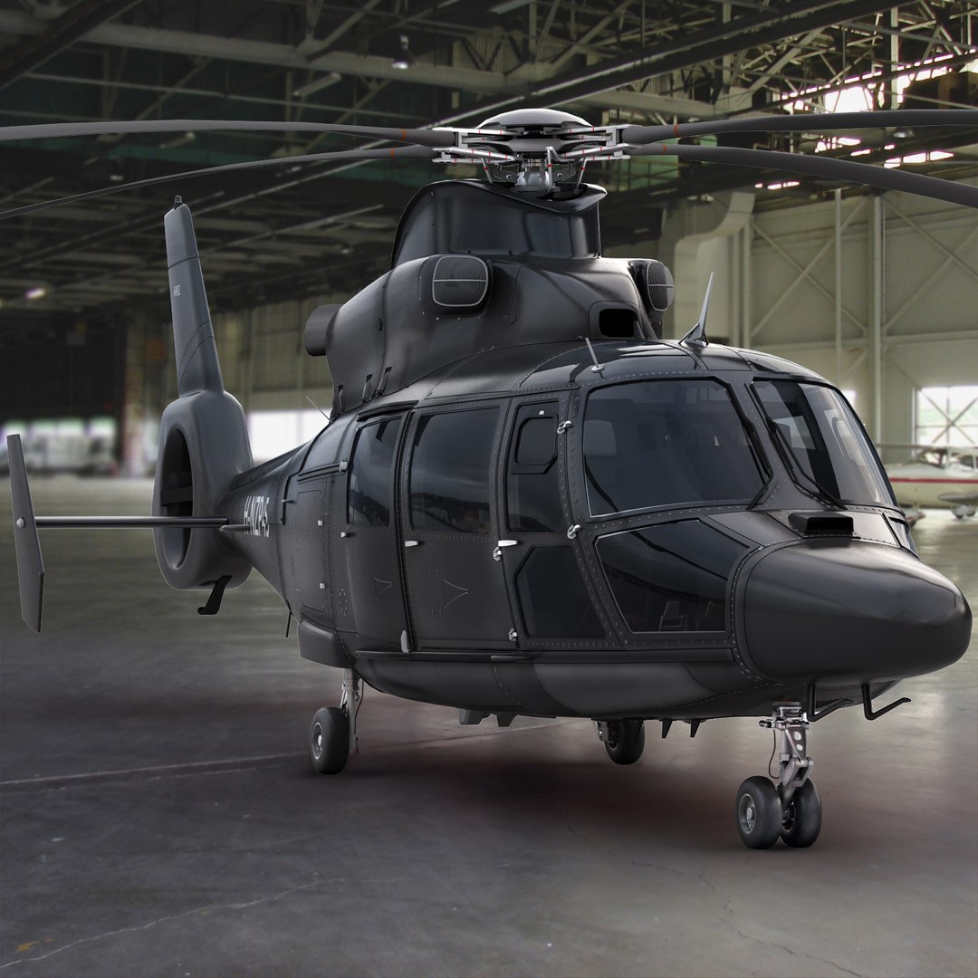 3d Model Eurocopter Private Black