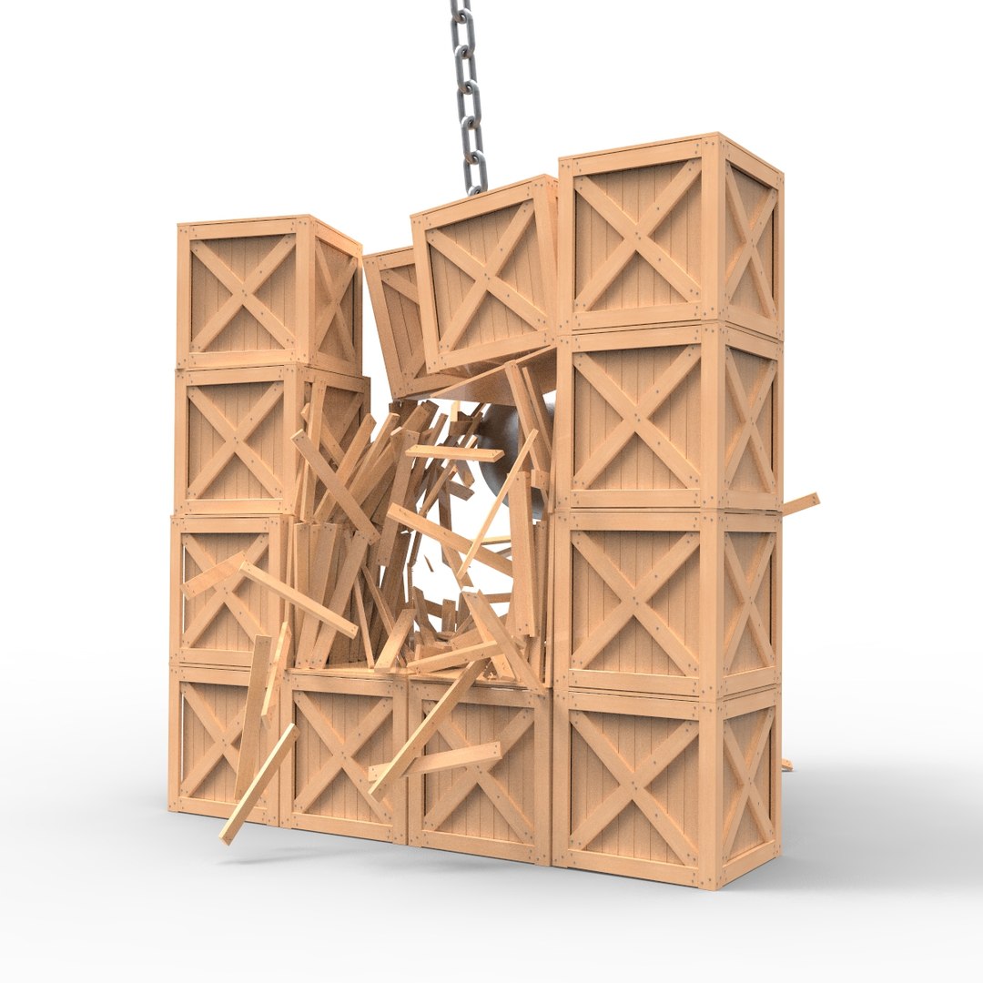 3D Wooden Boxes Demolition - TurboSquid 1260113