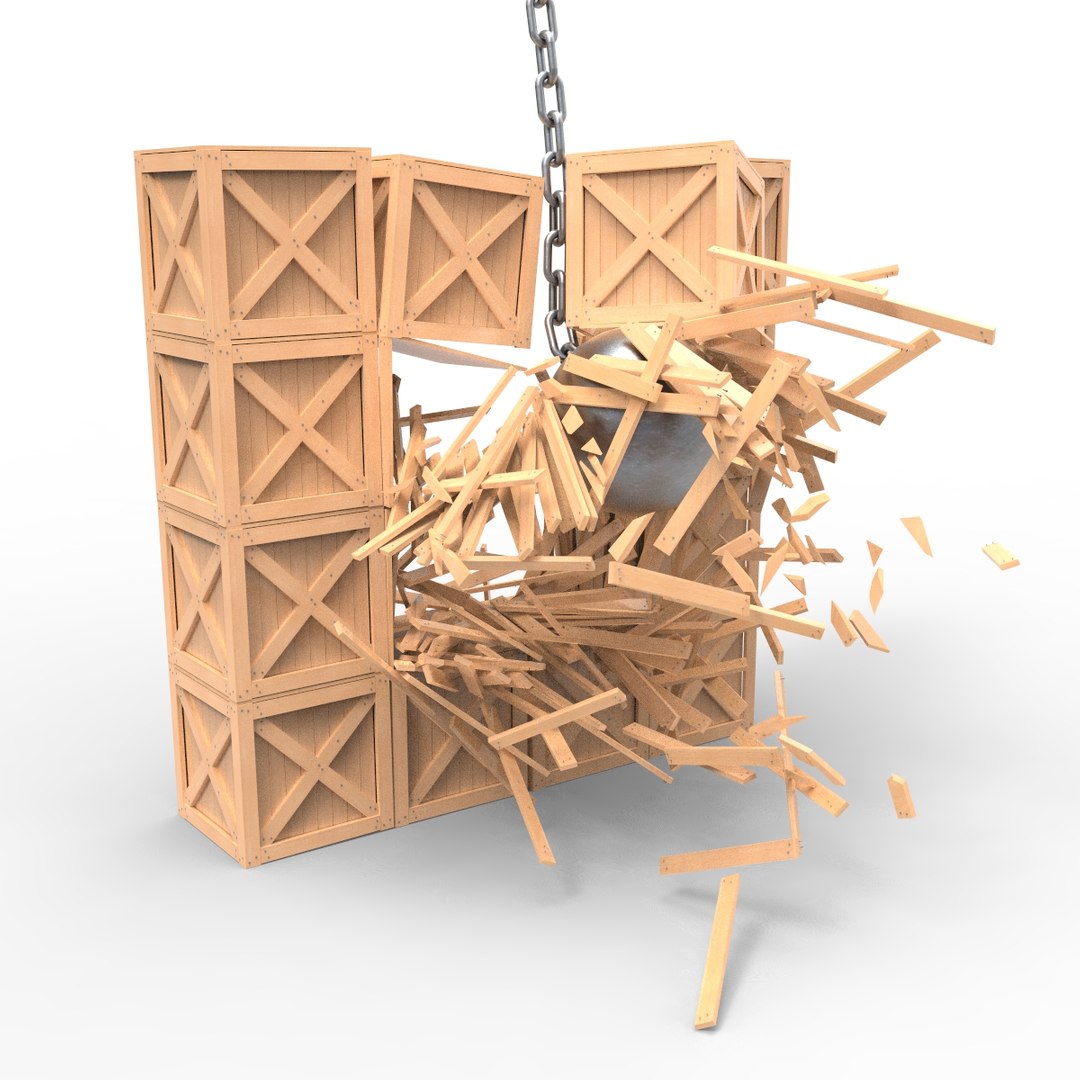 3D Wooden Boxes Demolition - TurboSquid 1260113