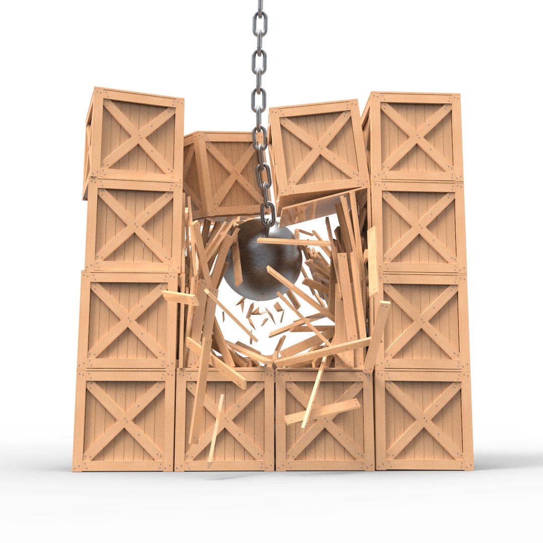 3D Wooden Boxes Demolition - TurboSquid 1260113