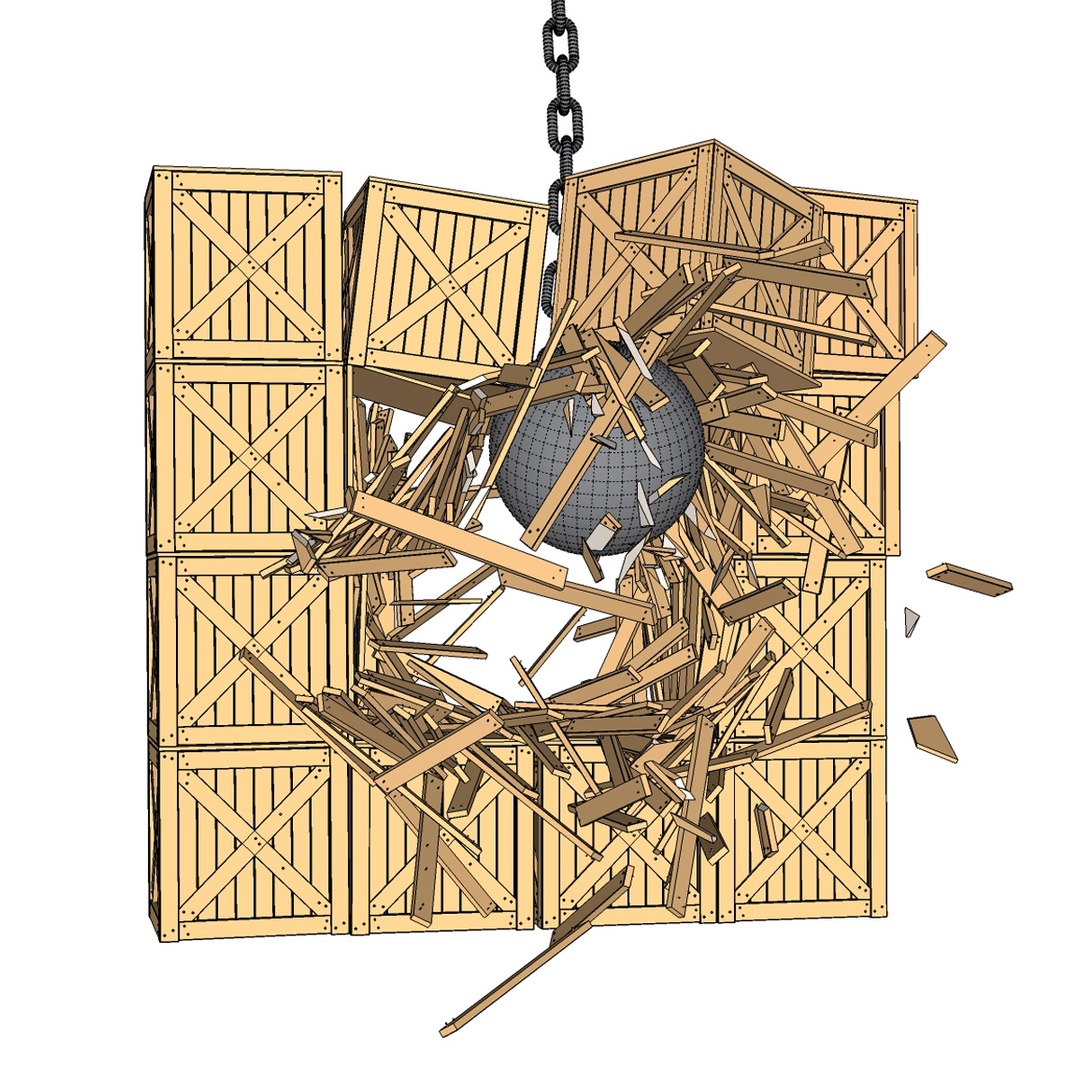 3D Wooden Boxes Demolition - TurboSquid 1260113