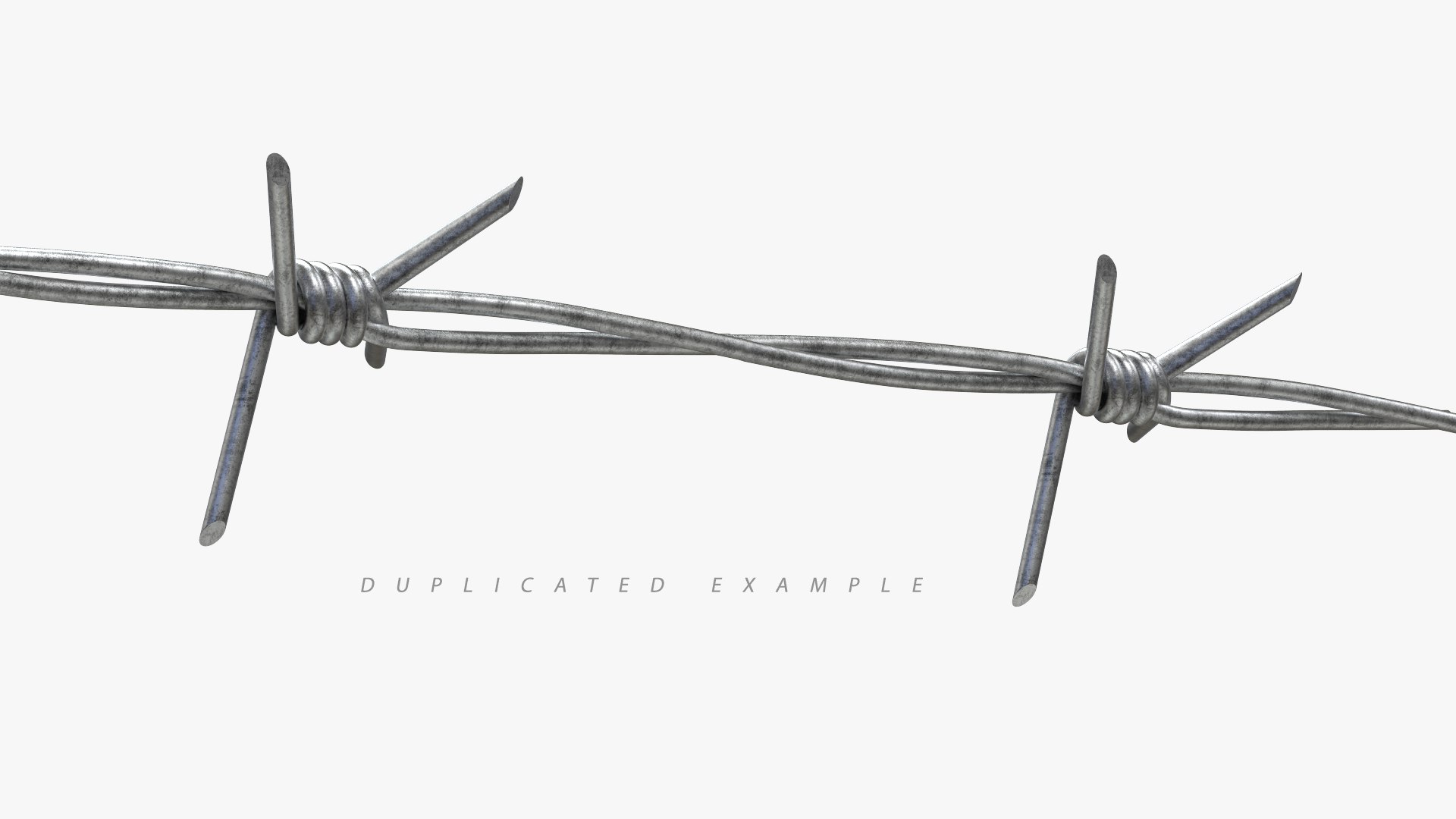 Traditional Barbed Wire Twist Piece 3D model - TurboSquid 2147098