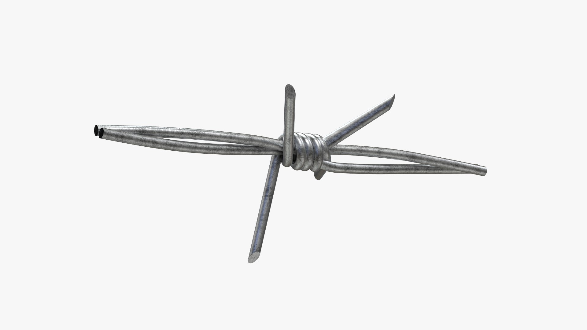 Traditional Barbed Wire Twist Piece 3D model - TurboSquid 2147098