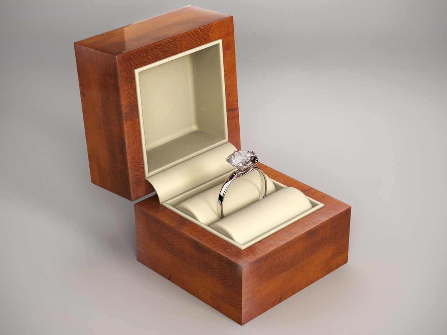 3dsmax Diamond Ring Box