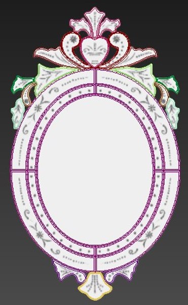 Victorian mirror 3D model - TurboSquid 1166439