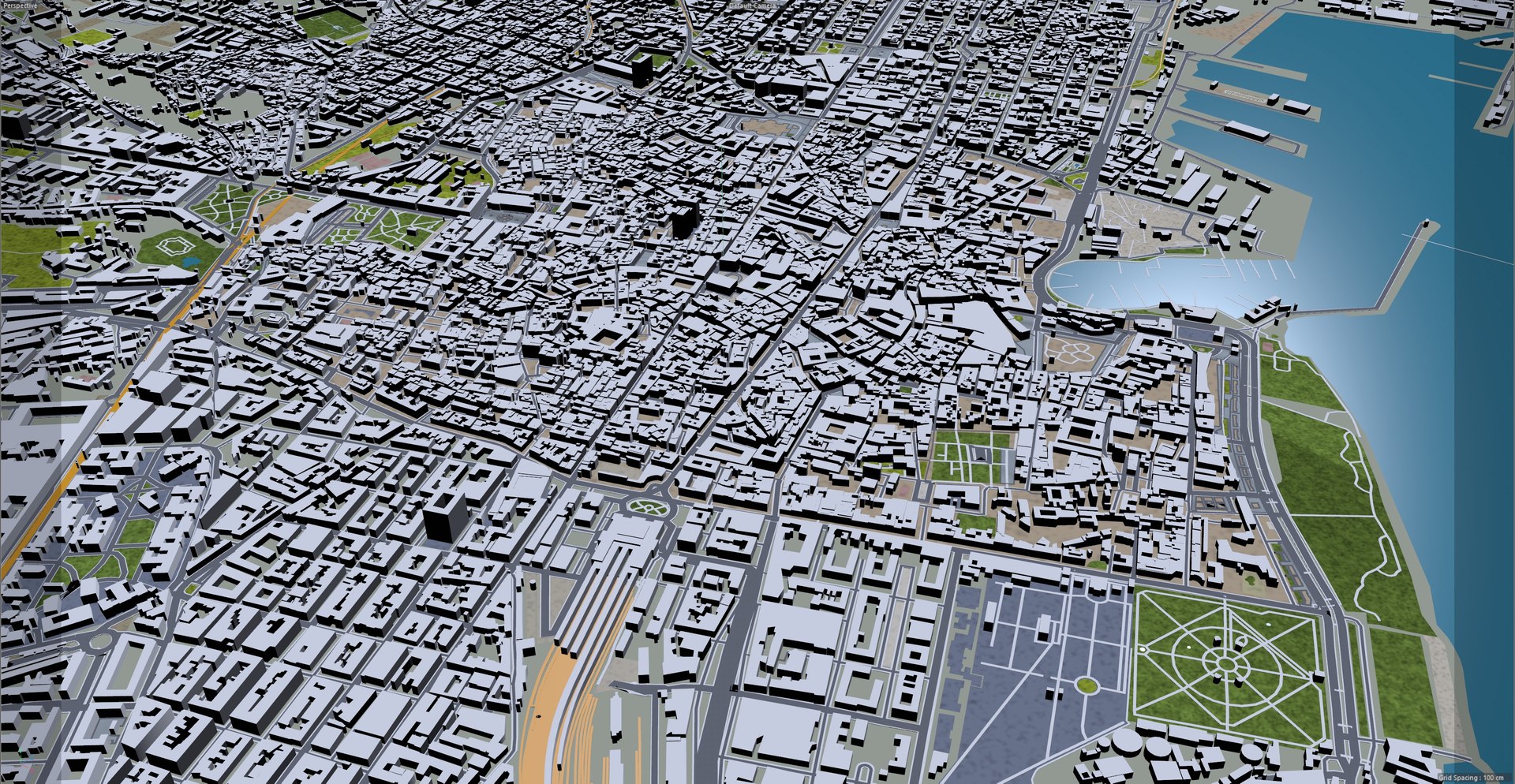 3D city area building model - TurboSquid 1653149