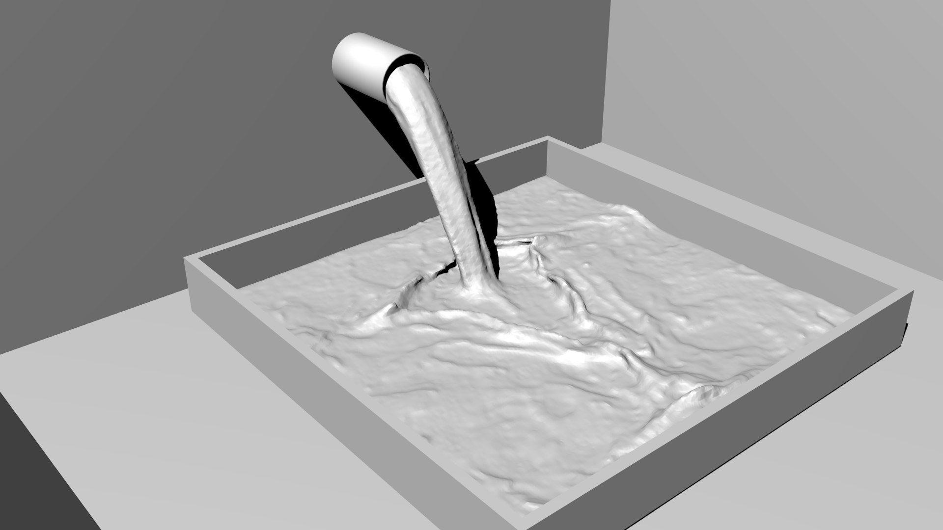 3D Flowing Water Container - TurboSquid 1318419