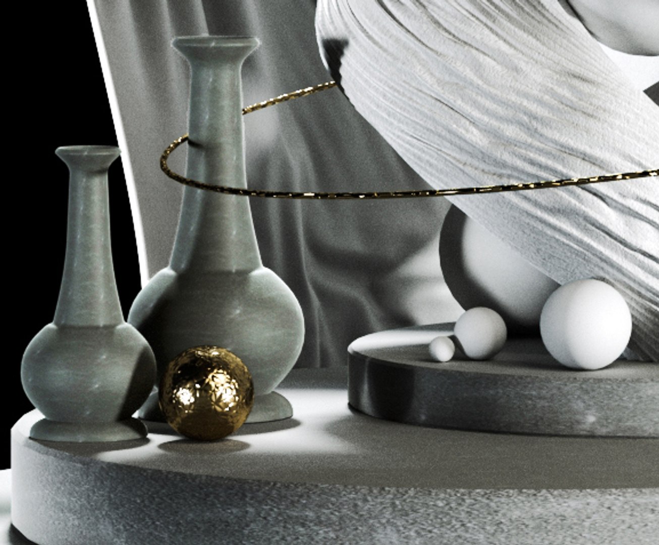 3D Futuristic Stone Decor - TurboSquid 1982891