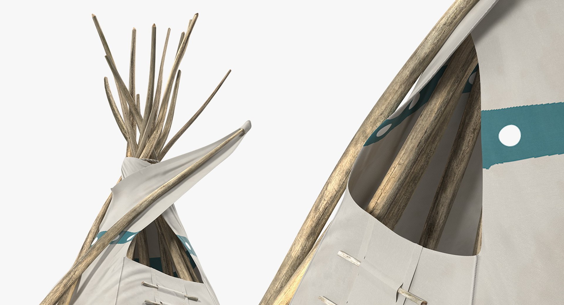 Traditional Canvas Teepee 3D - TurboSquid 1387639