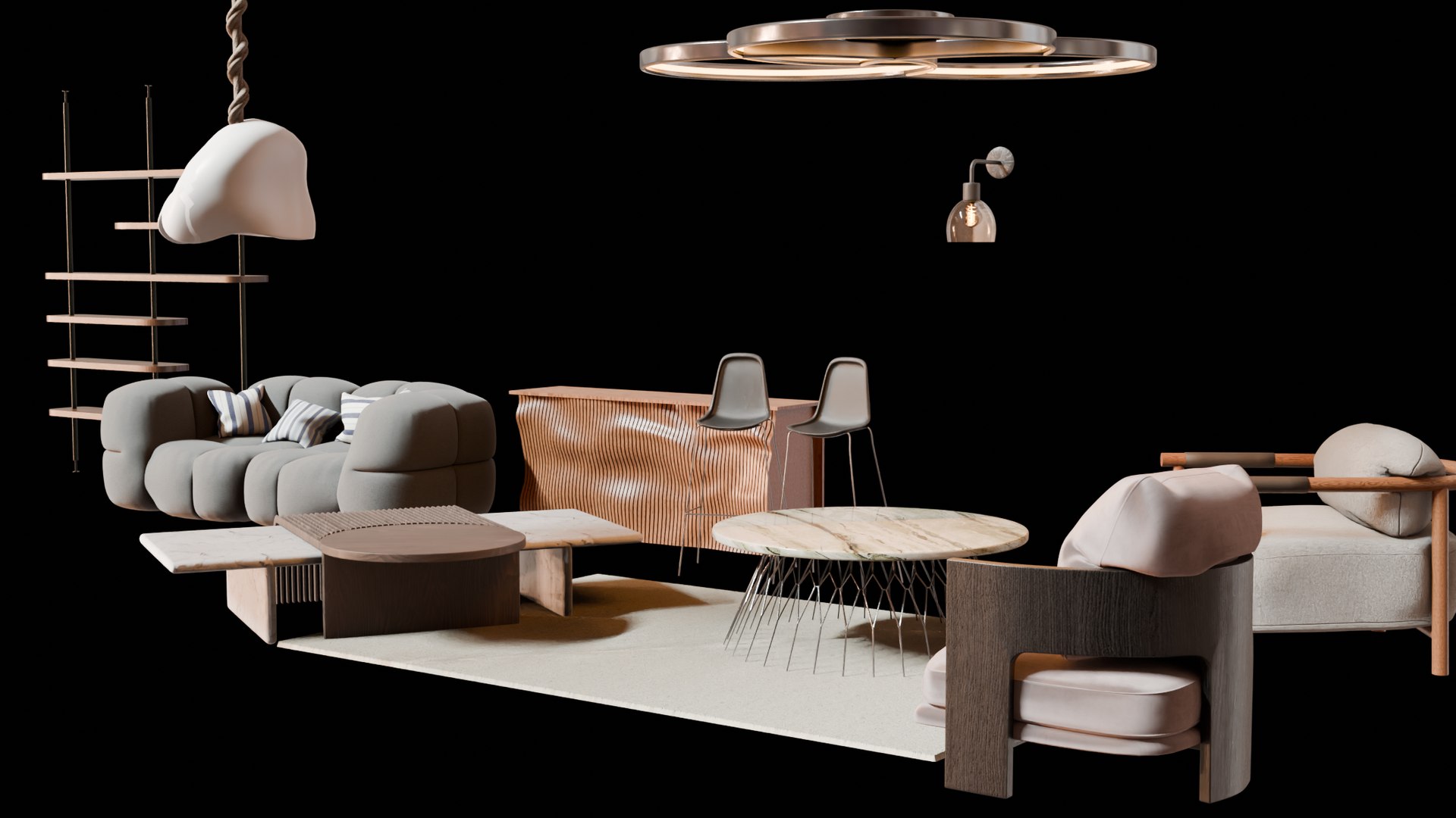 3D Model Parametric Wood Cabinet - Dynamic 3D Model - TurboSquid 2191362