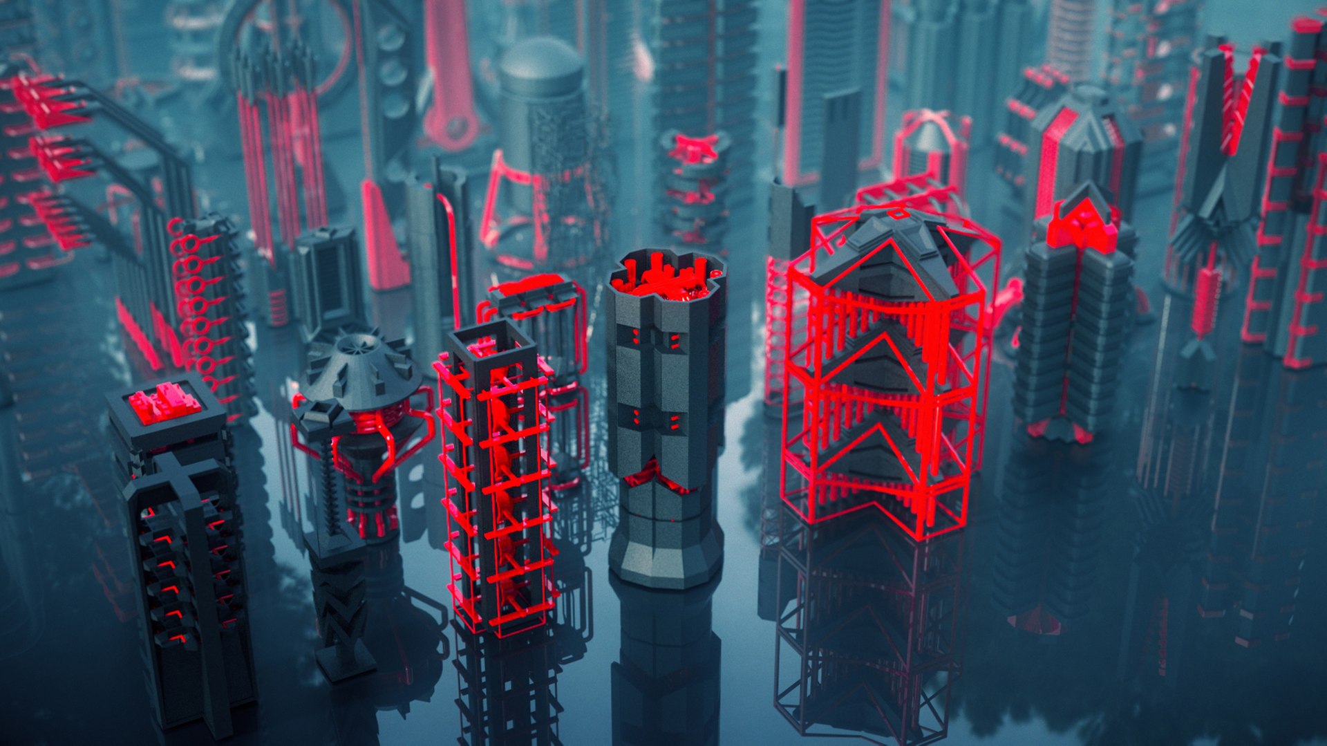 Fi Array Kitbash Set 3D Model - TurboSquid 1645074