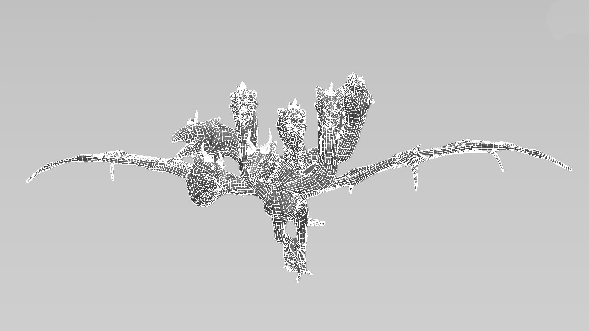 Dragon Irval The Wyvern King 7 Heads 3D Model - TurboSquid 2052780