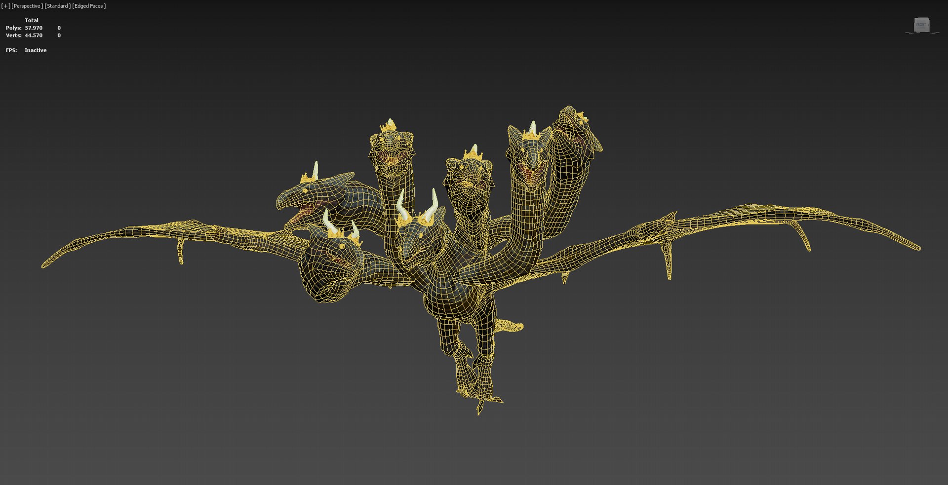 Dragon Irval The Wyvern King 7 Heads 3D Model - TurboSquid 2052780