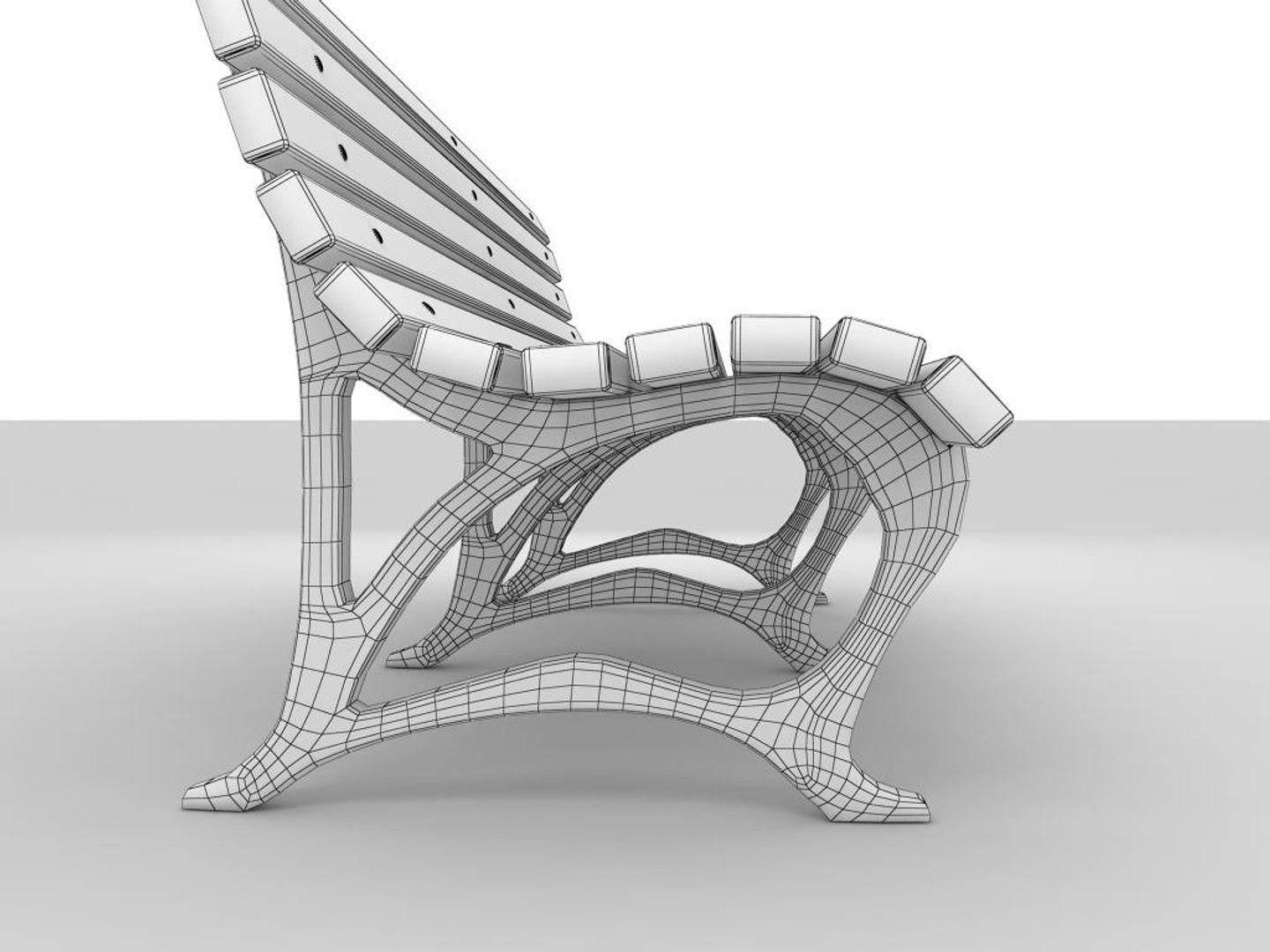 3d bench model