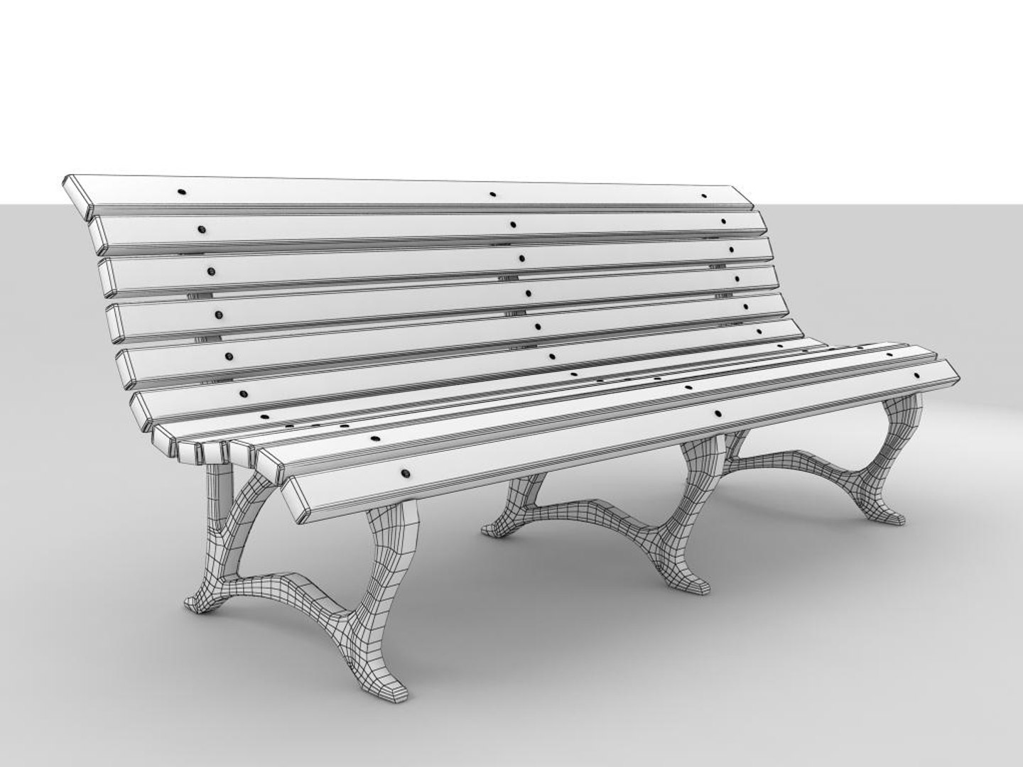 3d bench model