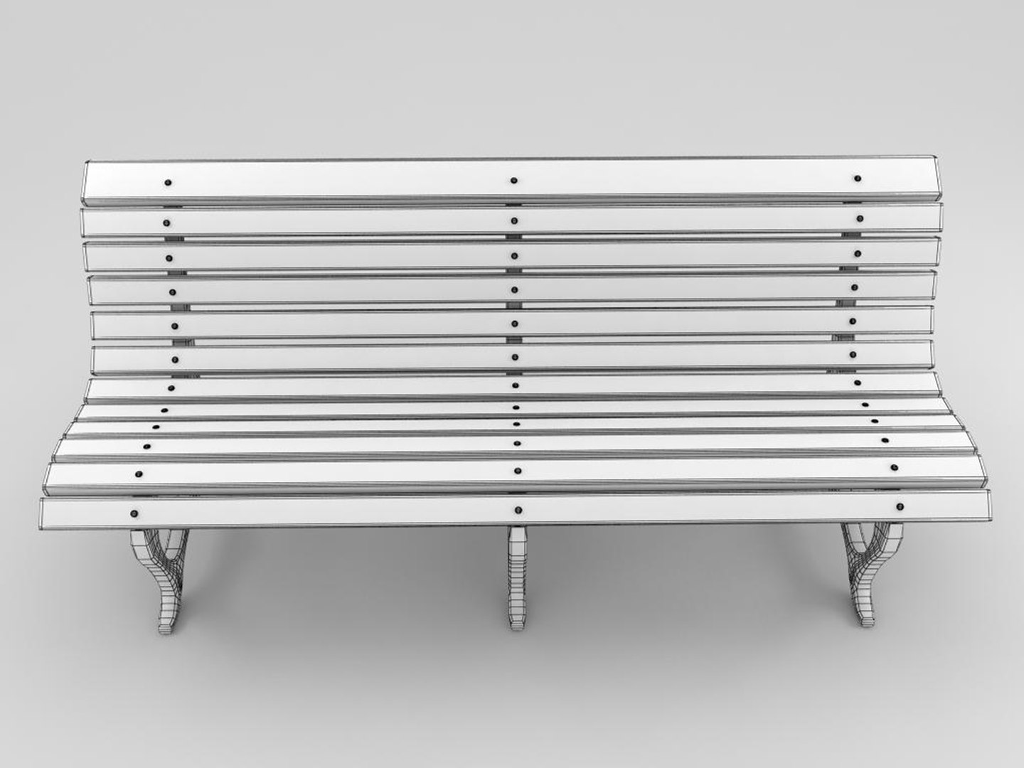 3d bench model