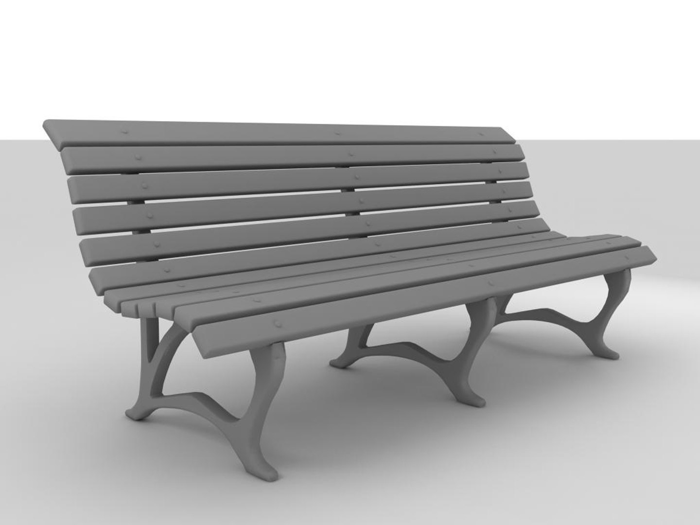 3d bench model