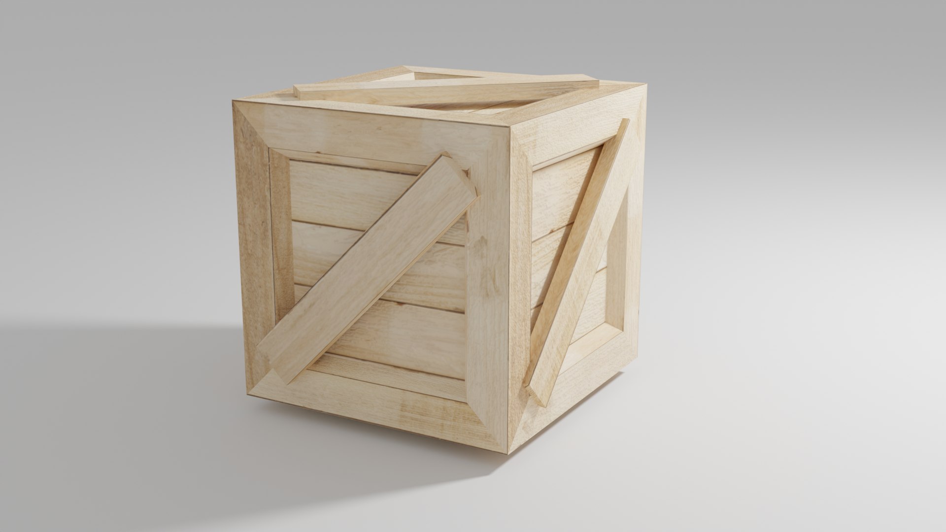 3D Low Poly Wooden Crate model for game dev model - TurboSquid 2057209