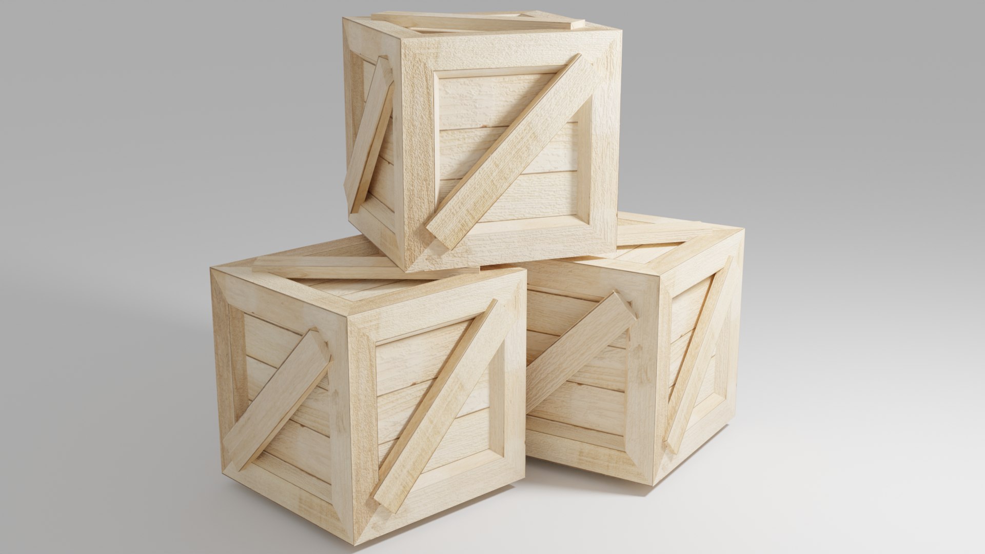3D Low Poly Wooden Crate model for game dev model - TurboSquid 2057209