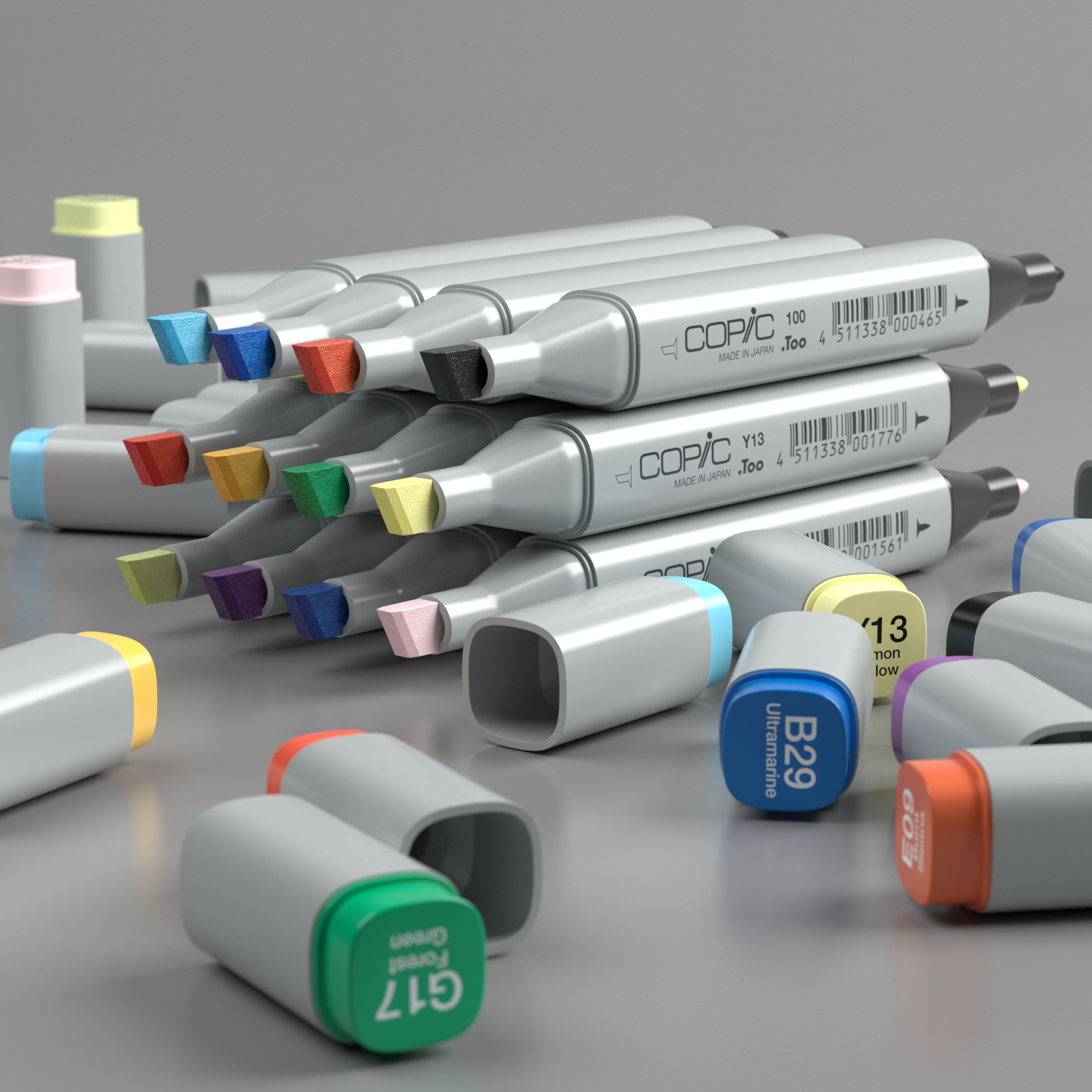 3D model set copic markers classic - TurboSquid 1556288