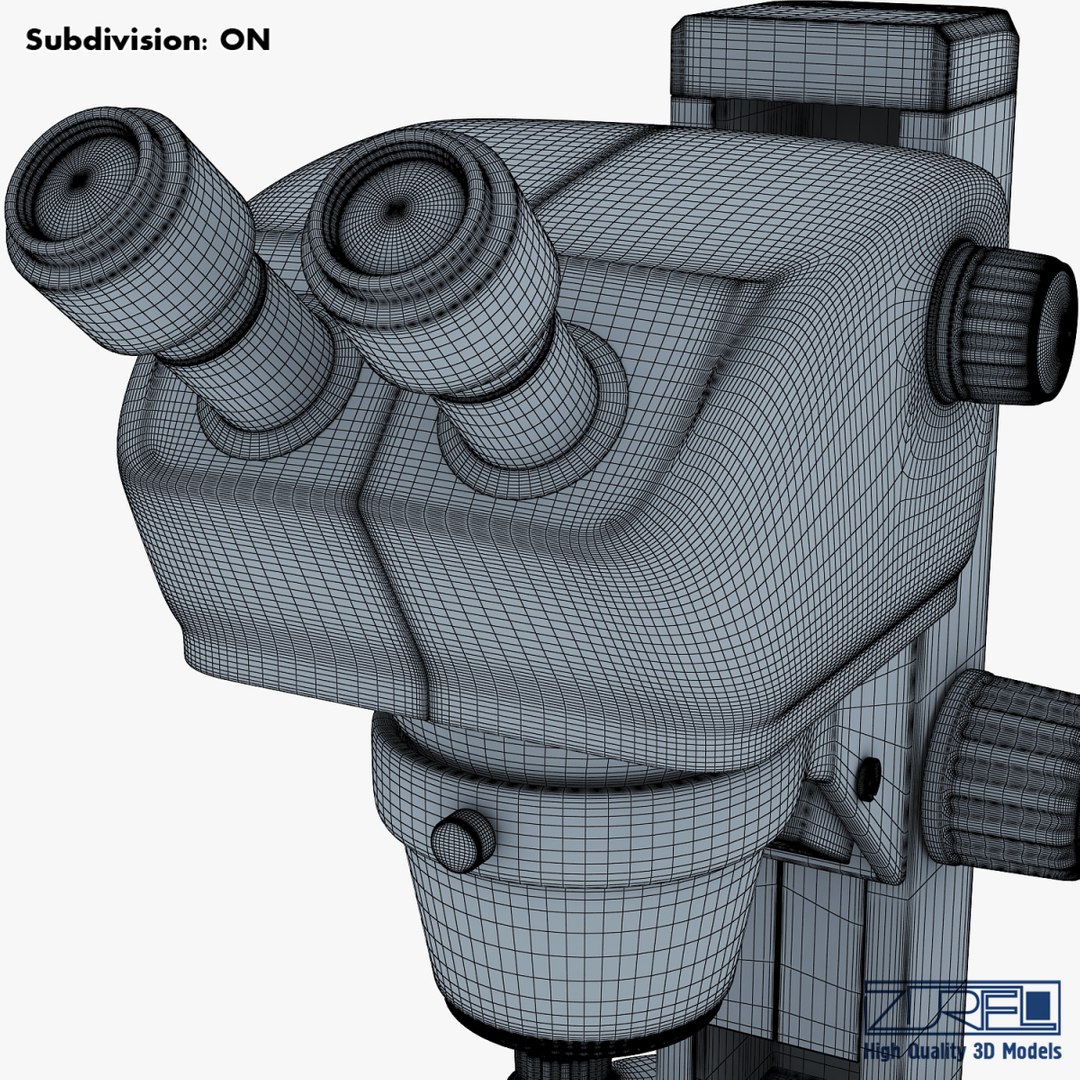 vision microscope 3d model