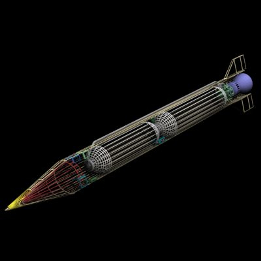 3d model scud missile