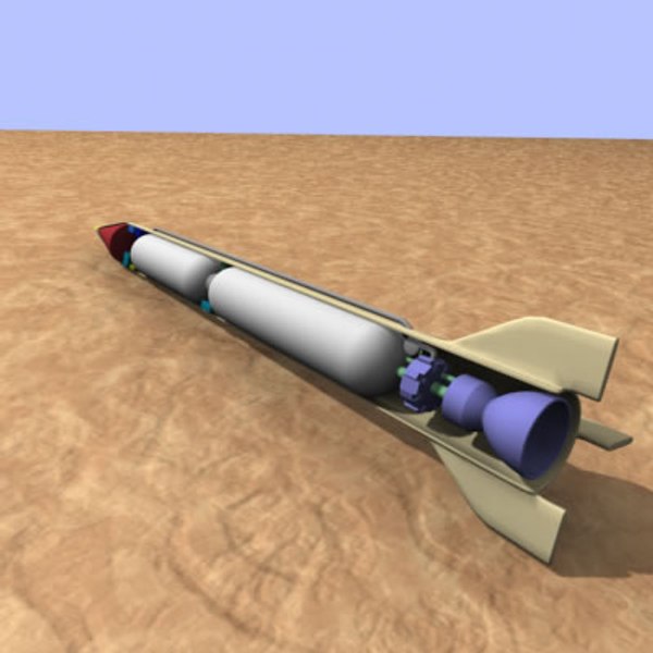 3d model scud missile