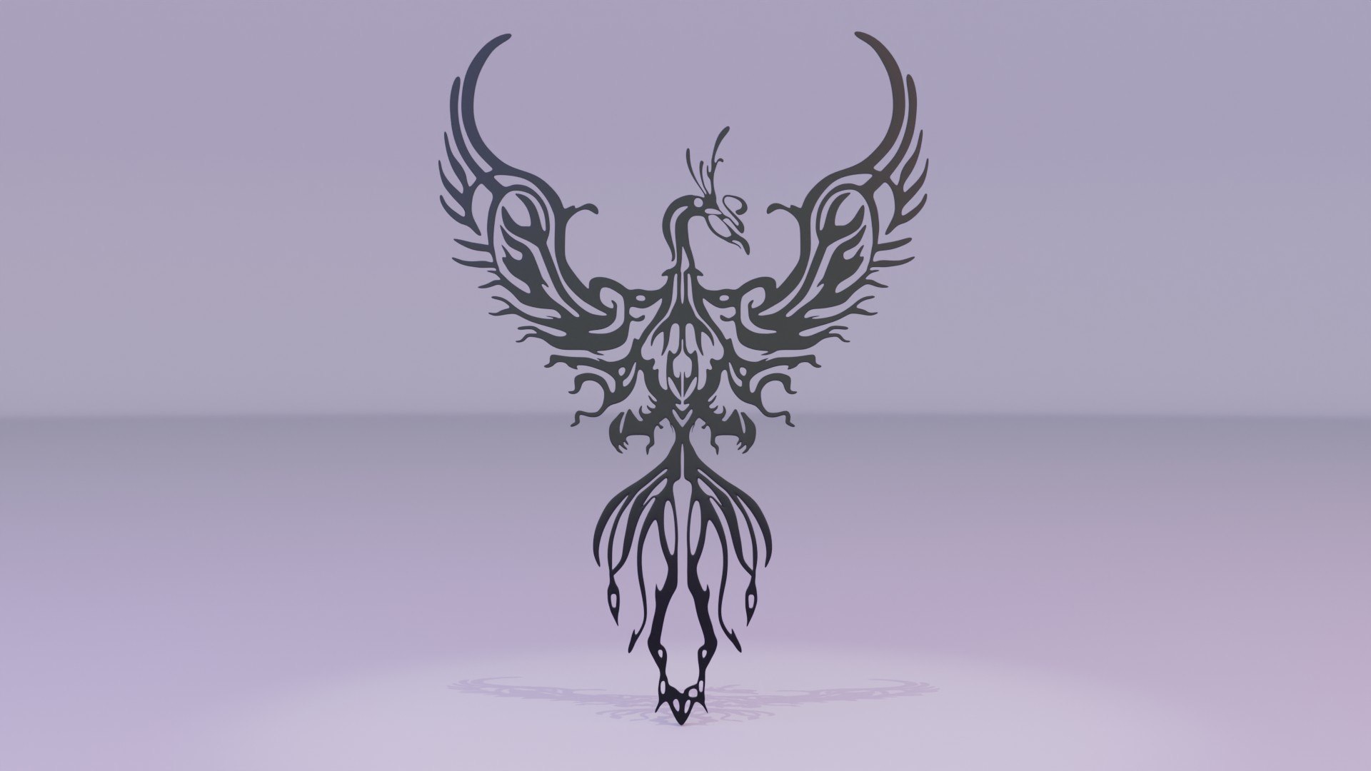 Phoenix - Immortal Bird Low-poly 3D Model - TurboSquid 1824580