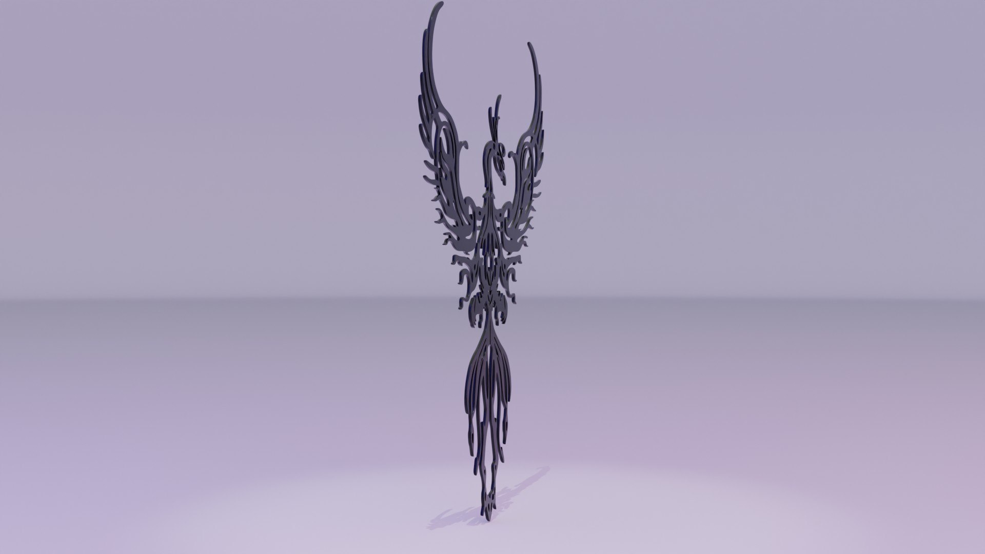 Phoenix - Immortal Bird Low-poly 3D Model - TurboSquid 1824580