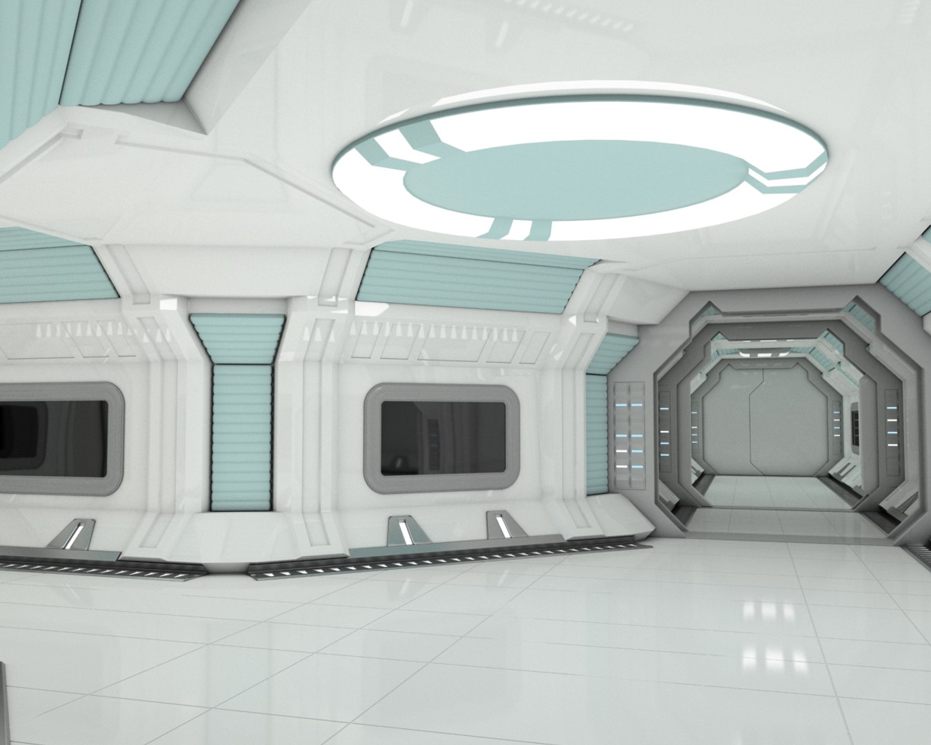 3D model spaceship interior modular - TurboSquid 1373578