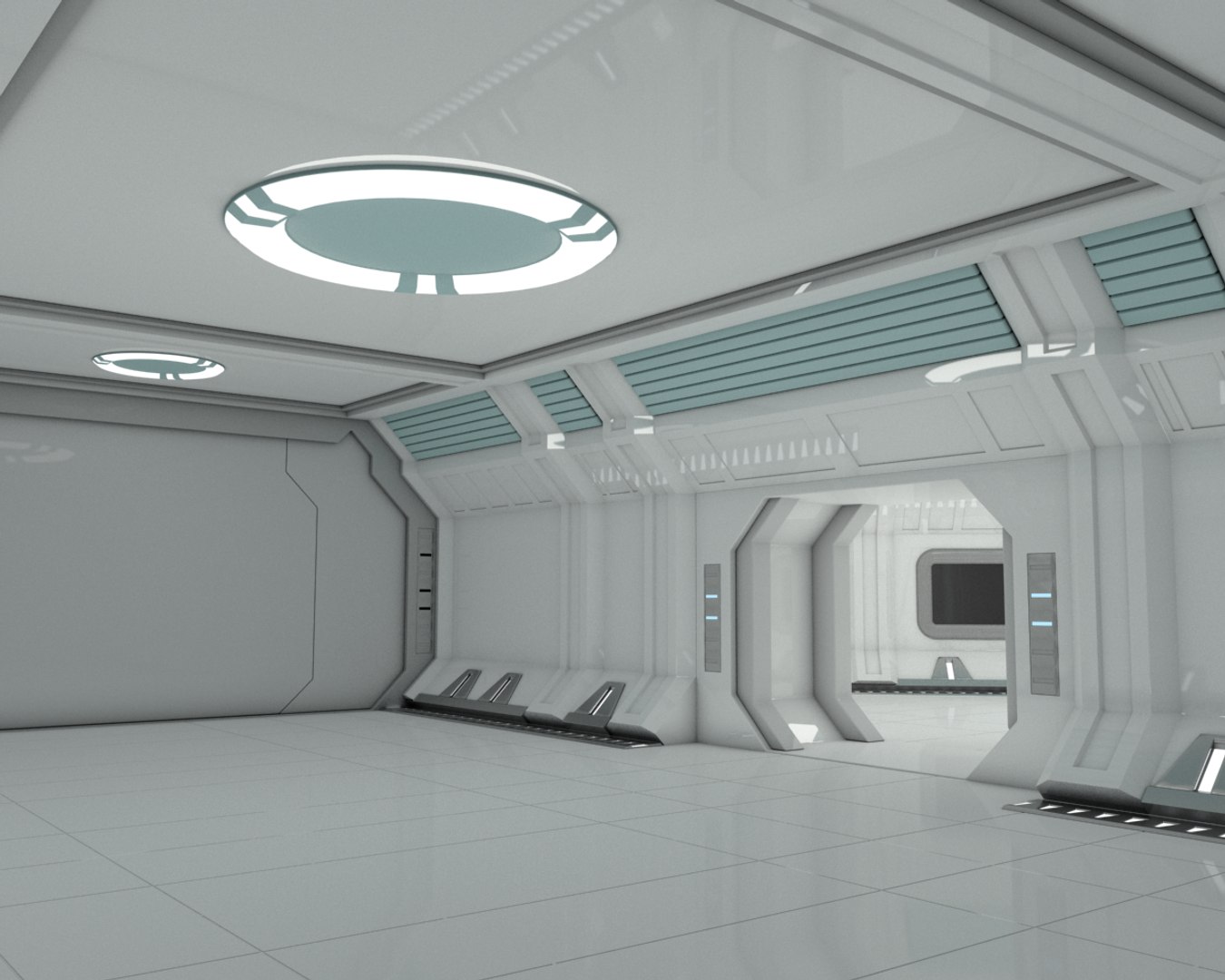 3D Model Spaceship Interior Modular - TurboSquid 1373578