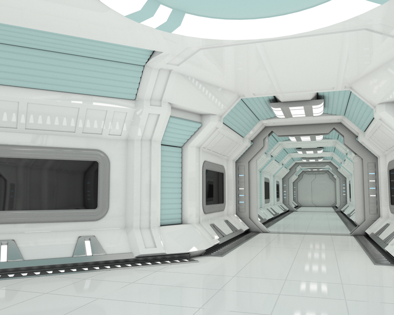 3D model spaceship interior modular - TurboSquid 1373578