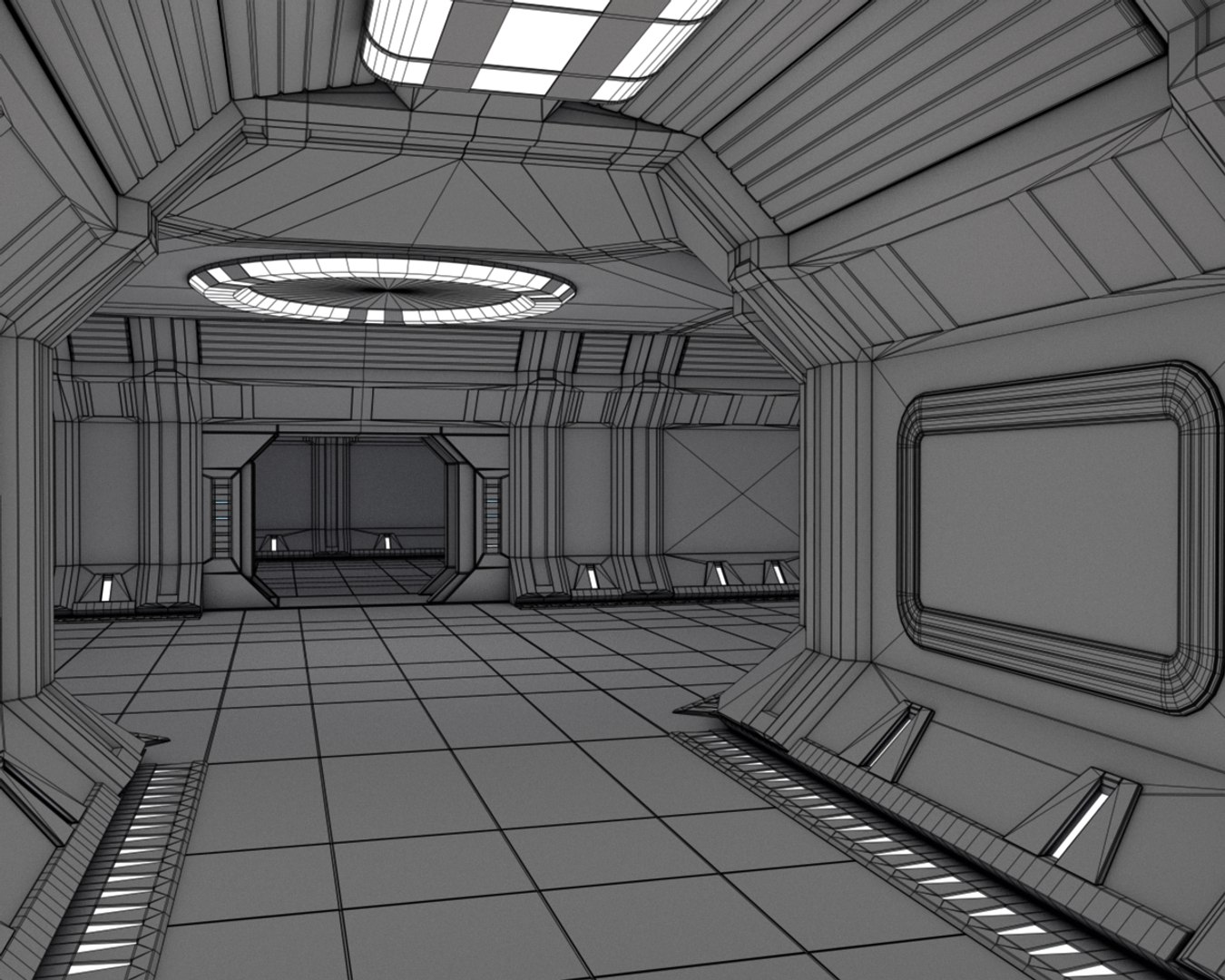 3D model spaceship interior modular - TurboSquid 1373578