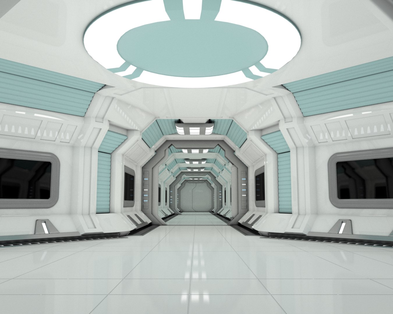 3D Model Spaceship Interior Modular - TurboSquid 1373578