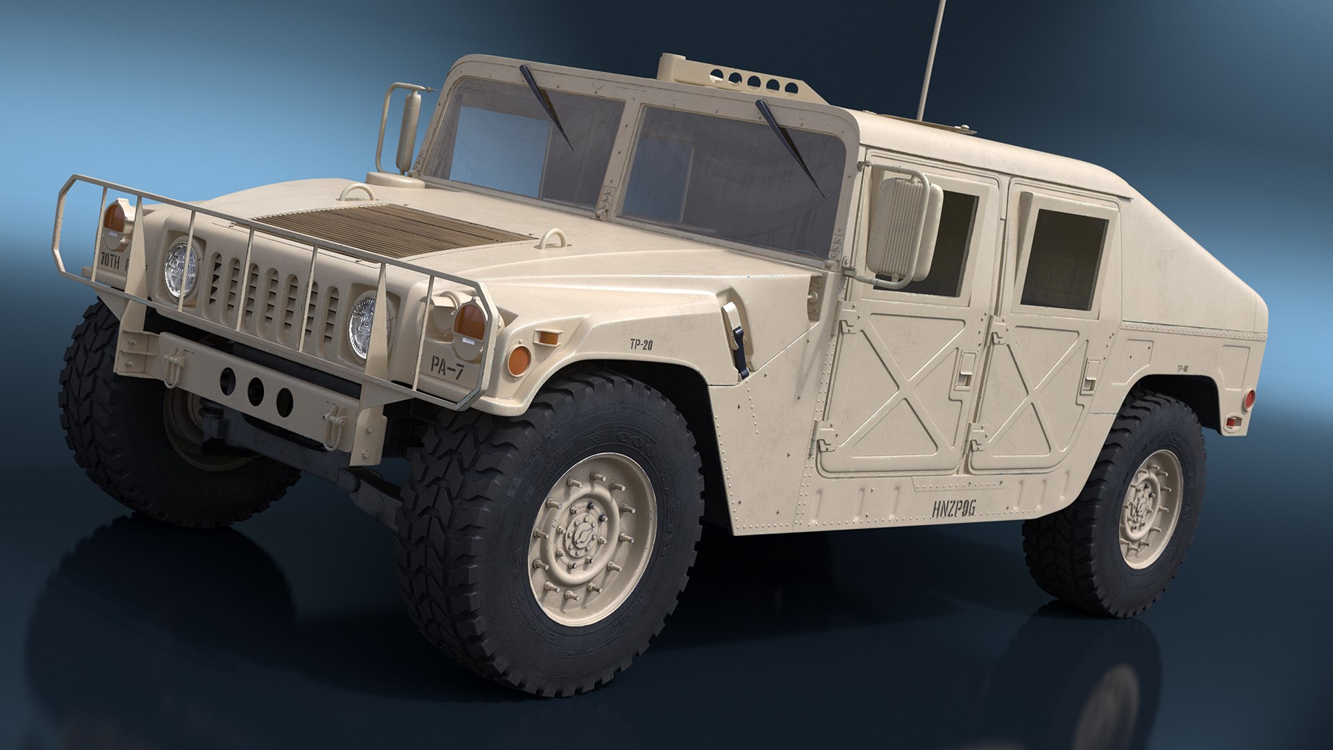 Military Armored Vehicle Humvee Simplified 3D Model - TurboSquid 2307410