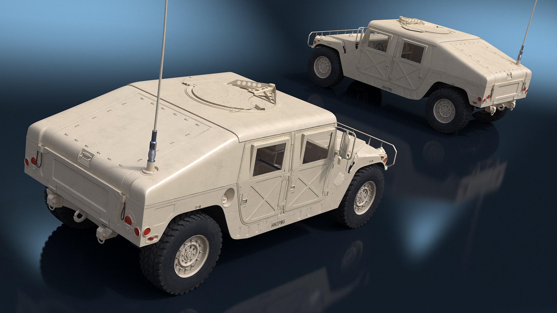 Military Armored Vehicle Humvee Simplified 3D Model - TurboSquid 2307410