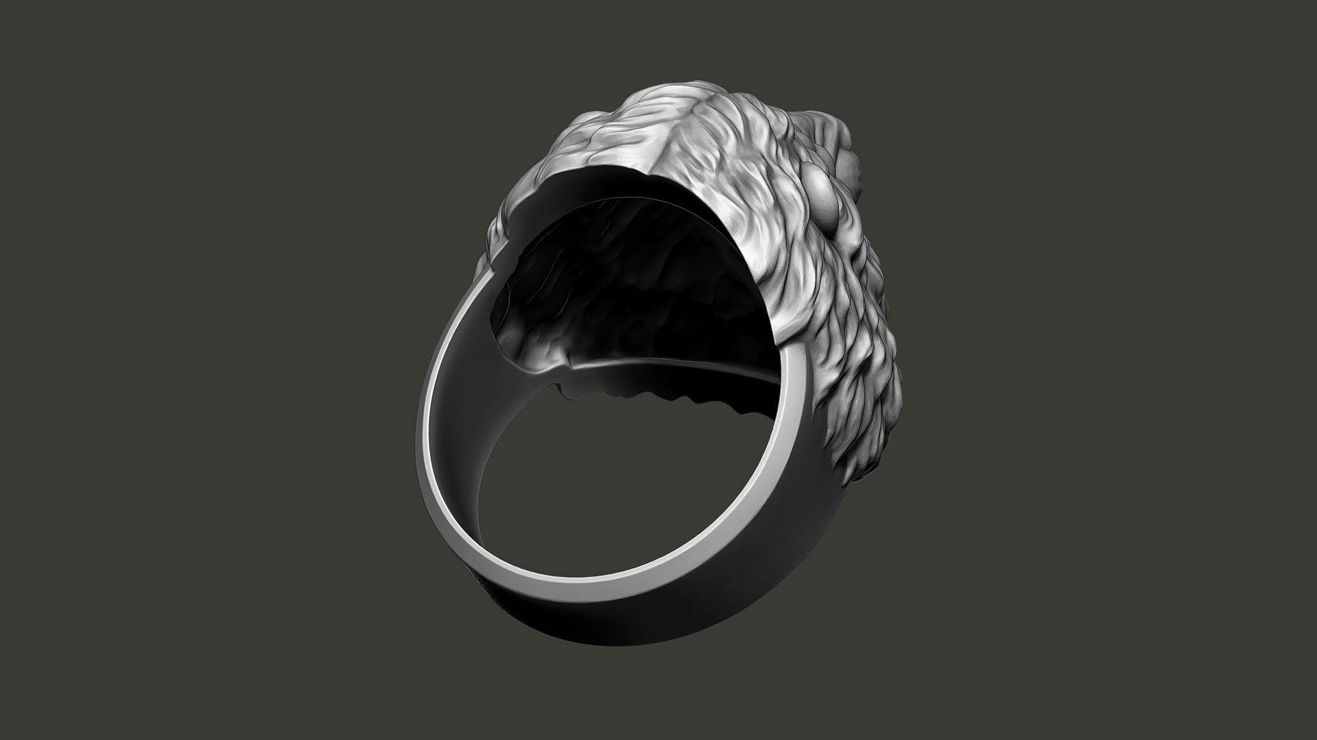 Lion Angry Face Ring Animal Jewelry 3d Model - TurboSquid 1879427