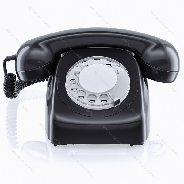 3D retro dirt rotary phone - TurboSquid 1403125