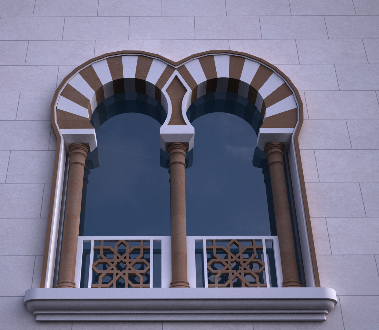 islamic window 3d model