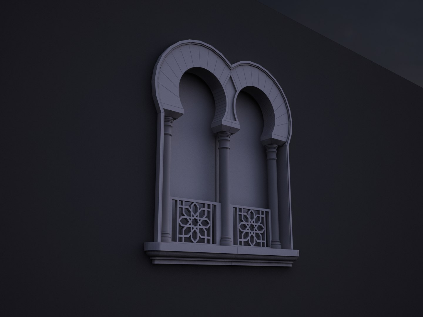Islamic Window 3d Model