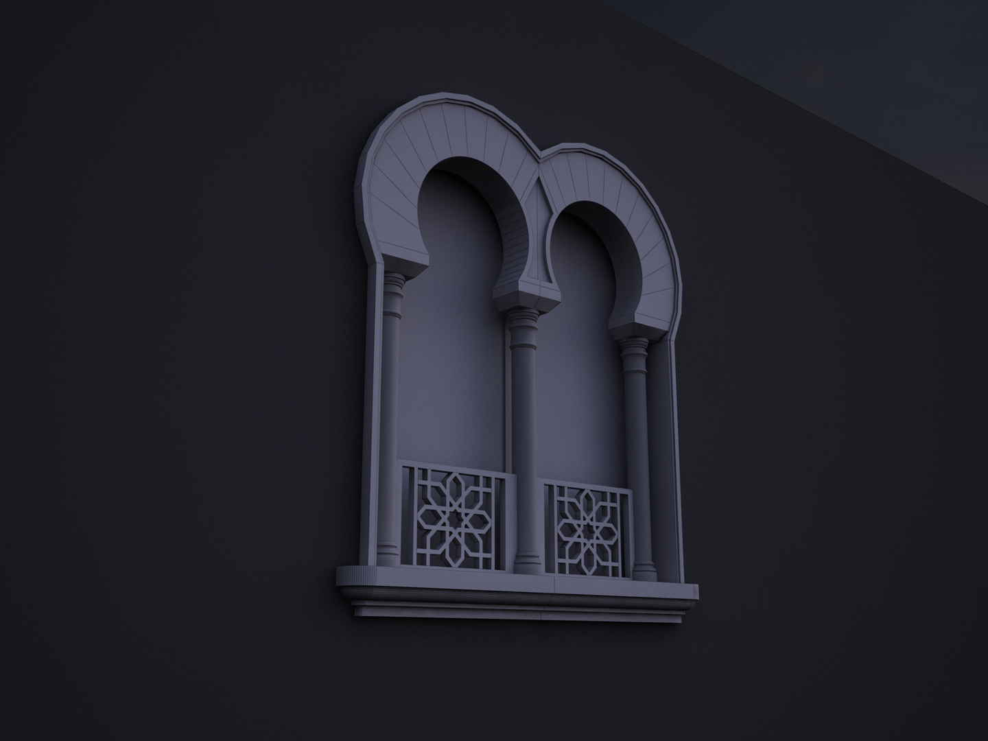 islamic window 3d model