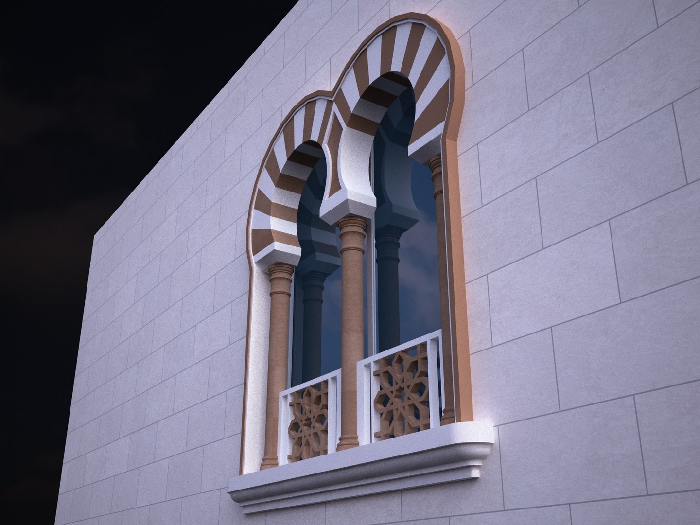 Islamic Window 3d Model