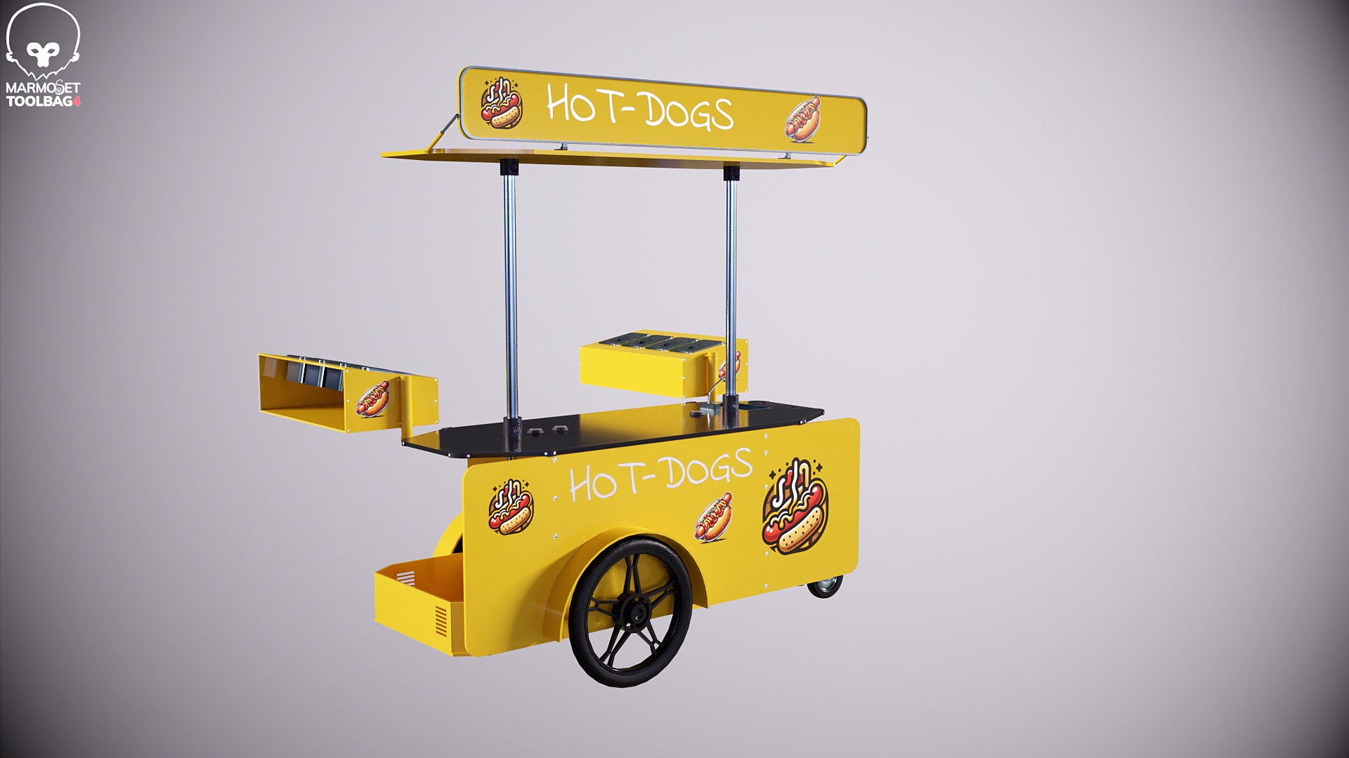 3D Food Carts Set Model - TurboSquid 2209013