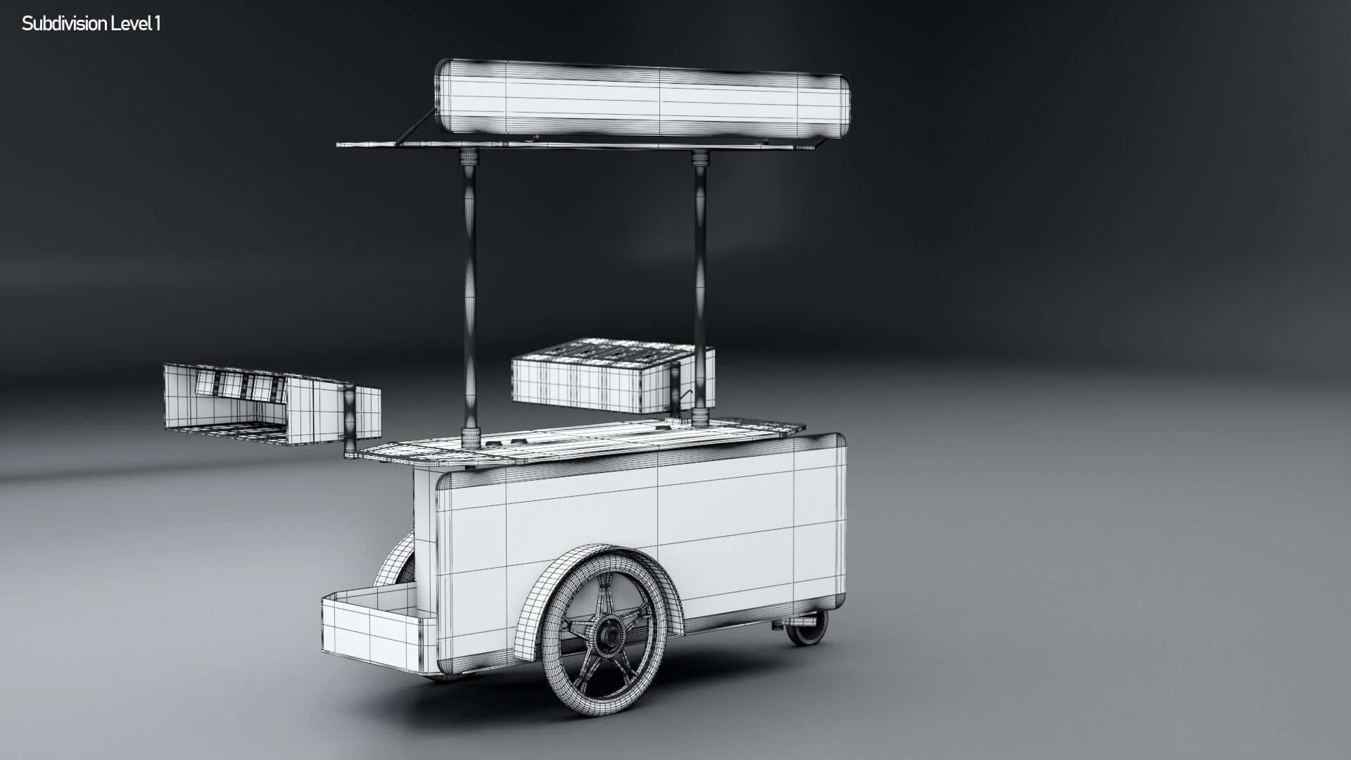 3D Food Carts Set Model - TurboSquid 2209013