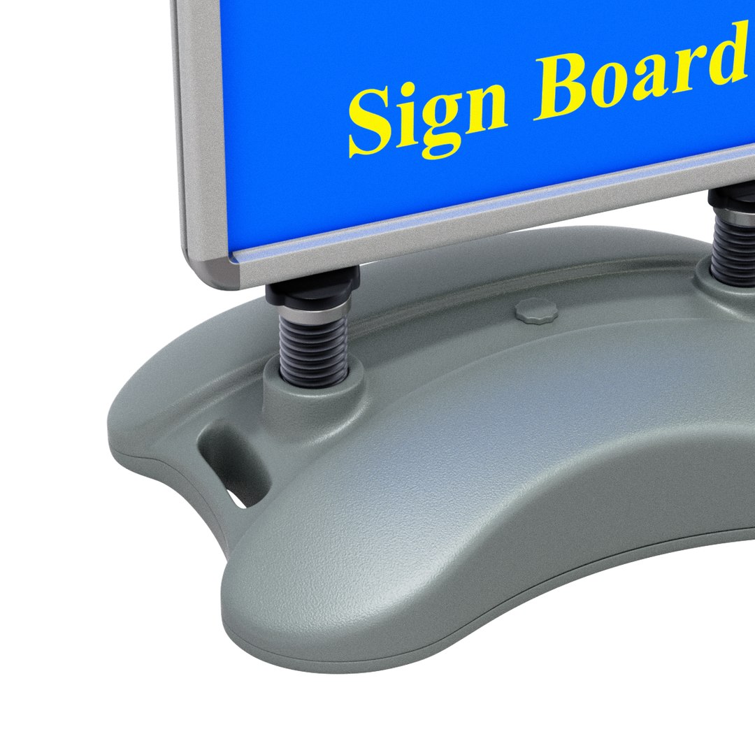 Stand Sign Street 3D Model - TurboSquid 1242282